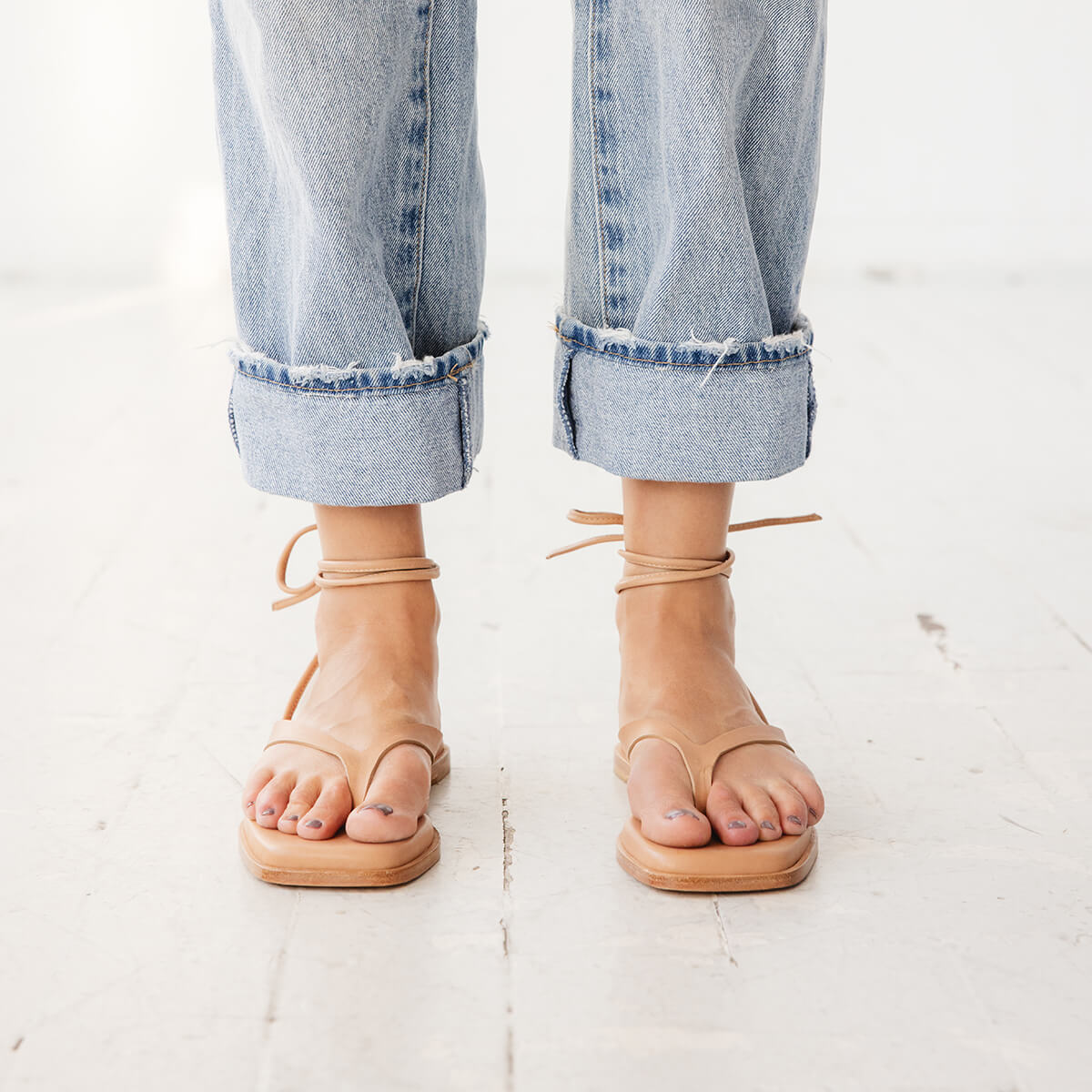 The Isla Sandal [Cognac] – E I T H E R / O R